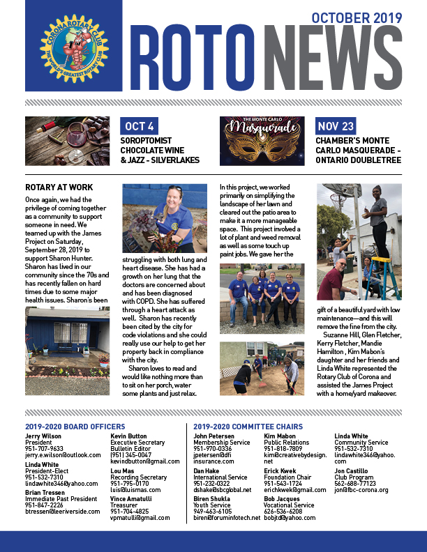 Roto News - Corona Rotary